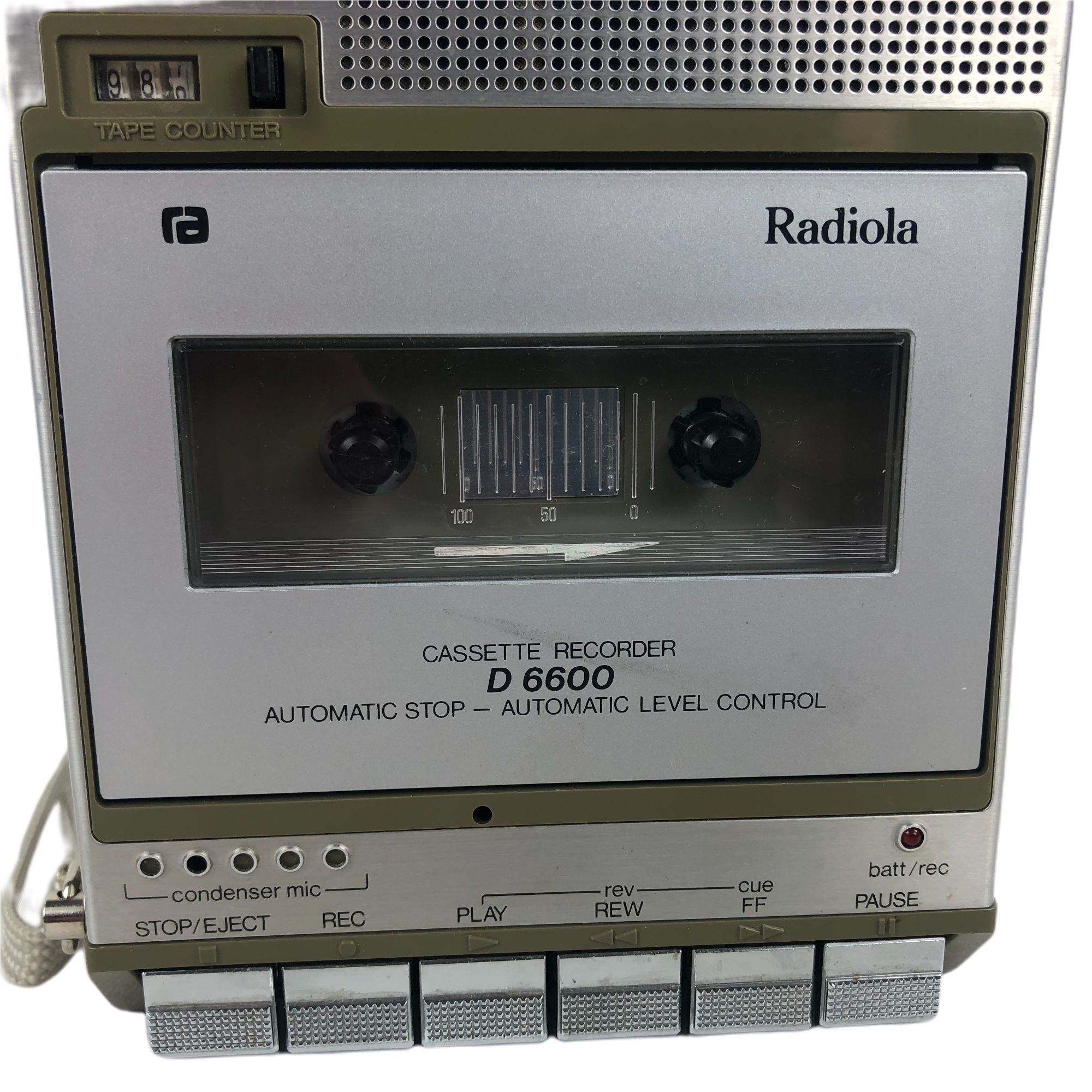 Magnéto cassette Vintage -Philips -Radiola -D6600 - Label Emmaüs