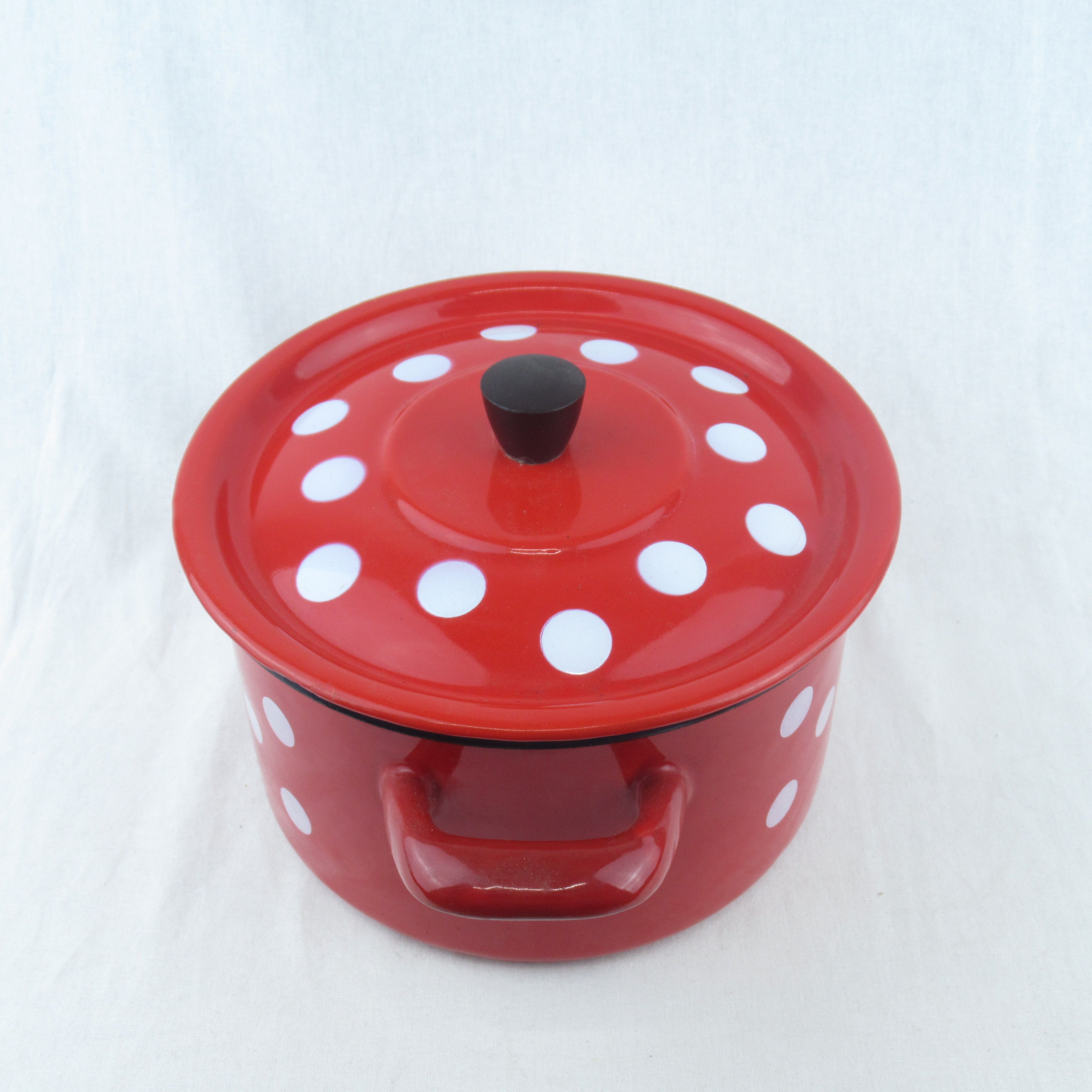 Marmite en émail rouge avec couvercle Vintage année 80 - Made in ...