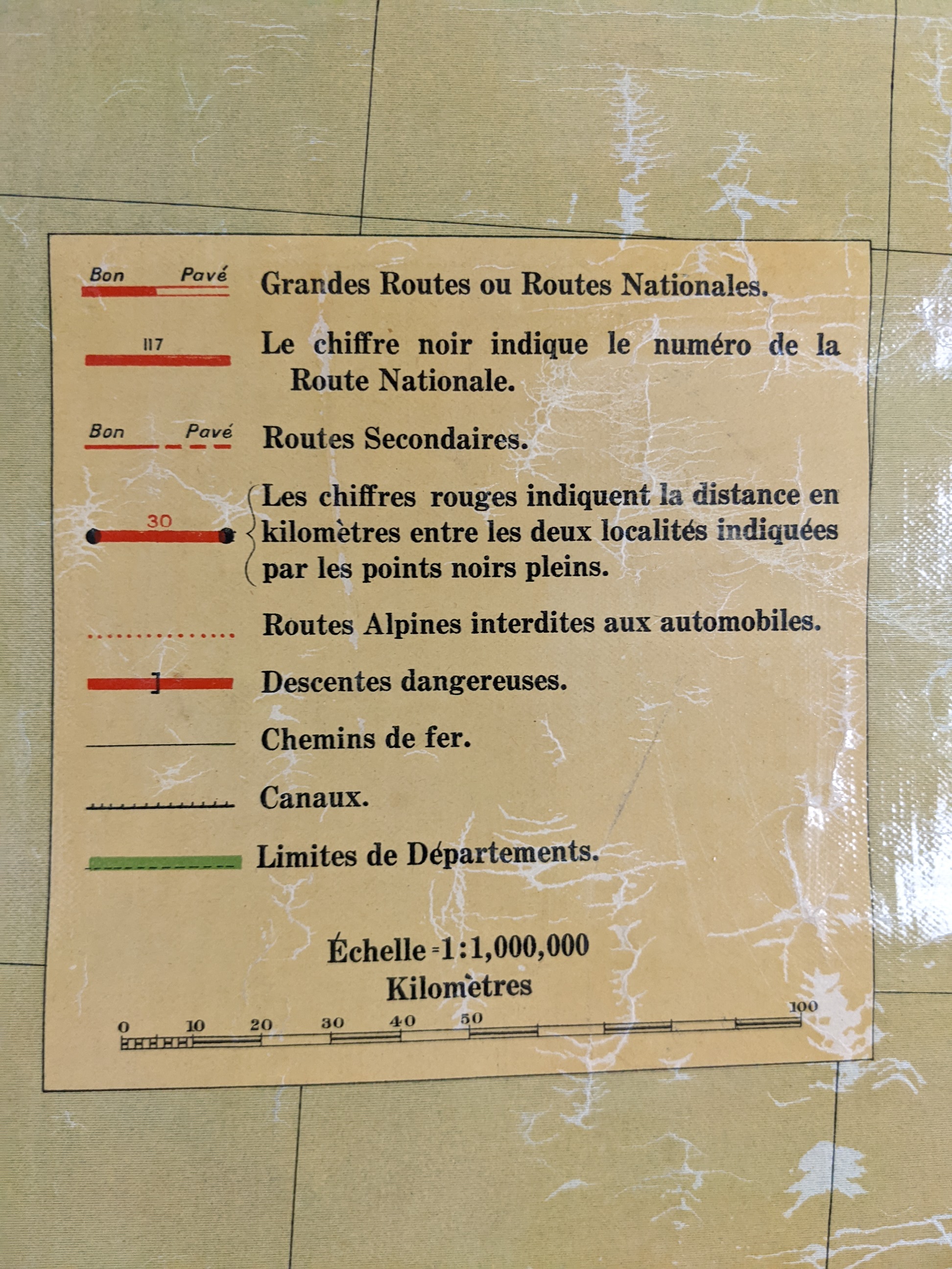 Carte de France - Carte de la source Perrier - Echelle 1 - Label Emmaüs